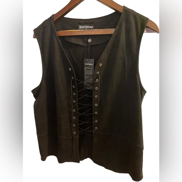 Scarlett | Tops | Scarlet Darkness Front Criss Cross Vest | Poshmark